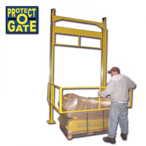Mezzanine-safety-gate-Clear-aisle-space-saving-2 - Benko Products Inc ...
